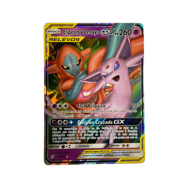 ESPEON & DEOXYS GX 72/236 Pokémon Unified Minds Tag Team Esp – Tienda ...